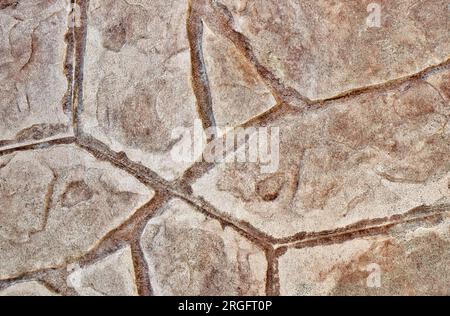 Stamped concrete mosaic patterns, earth tone colors and textures from ...