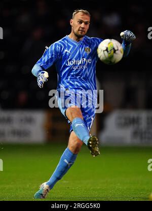 Notts County goalkeeper Sam Slocombe during the Sky Bet League Two ...