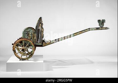 Bronze chariot inlaid with ivory Etruscan ( Biga from Monteleone di ...