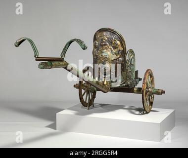 Bronze chariot inlaid with ivory Etruscan ( Biga from Monteleone di ...