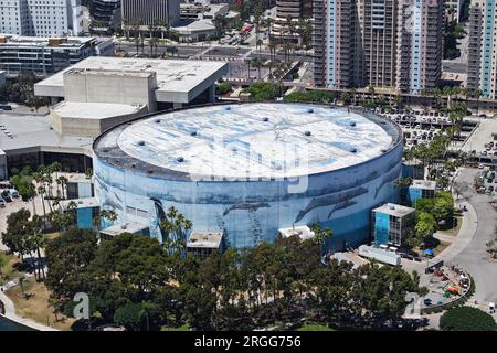Long Beach, United States. 14th July, 2023. A general overall aerial ...