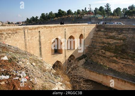 Hizmali Bridge, located in Sanliurfa, Turkey, was built in 1843 Stock ...