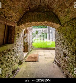 August 2023. Compton Castle in Devon Stock Photo - Alamy