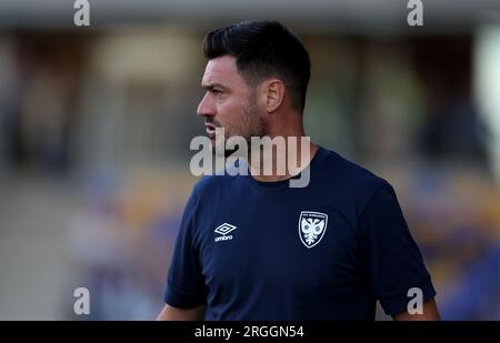 AFC Wimbledon manager Johnnie Jackson during the Emirates FA Cup ...