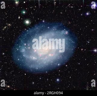 Spiral galaxy NGC 300. Composite image of the spiral galaxy NGC 300, also known as C70 (Caldwell ...