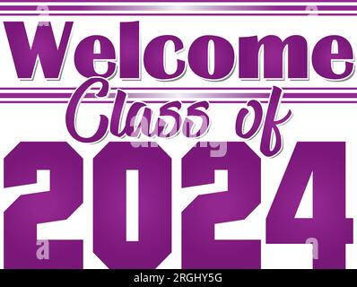 Purple Class of 2024 Stock Vector Image & Art - Alamy