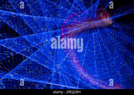 Intentional camera movement (ICM) of the spinning ferris wheel ...