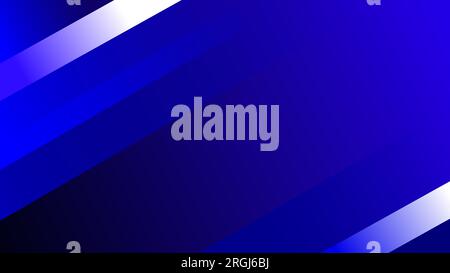 Glowing white strips rectangle fading over dark night blue gradient ...