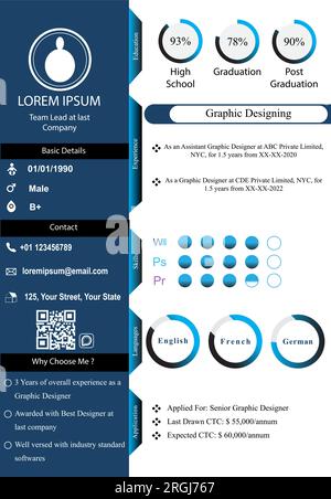 Beautiful modern resume cv template design elegant stylish. Stand apart ...