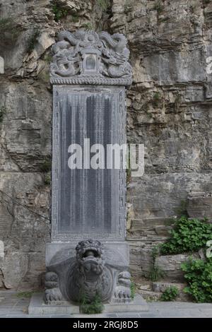 Ancient Chinese Stone Artifacts in the Exhibition Hall Stock Photo - Alamy