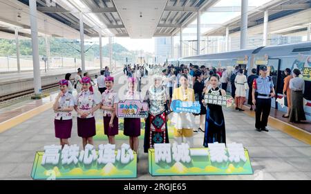 The Guiyang-Libo section of the Guiyang-Nanning High-speed Railway ...
