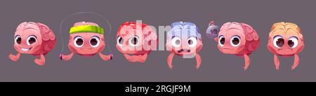 human brain emoticons emotions set Stock Vector Image & Art - Alamy