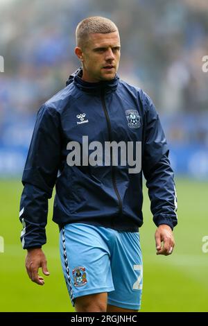 Coventry City's Jake Bidwell and Leicester City's Kasey McAteer battle ...