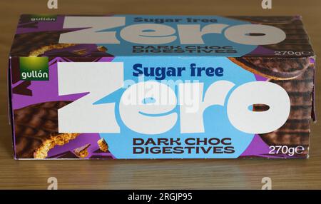 Pack of Zero Sugar free chocolate digestive biscuits Stock Photo - Alamy