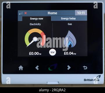 Smart meter display Stock Photo - Alamy