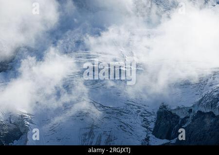 details of a glacier in Val d'Anniviers, Valais Stock Photo - Alamy
