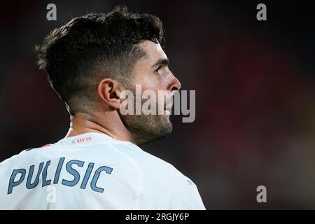 Christian Pulisic of AC Milan looks dejected during the Serie A ...