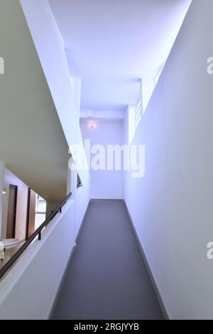 Ramp of the Villa Savoye by architect Le Corbusier in Poissy near Paris ...