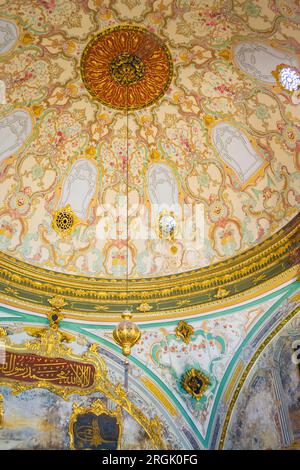 Opulent interior of private audience hall in the Audience Chamber or ...