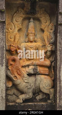 Sculpture of Goddess Lakshmi with Elephant on the Pillar of Sri ...