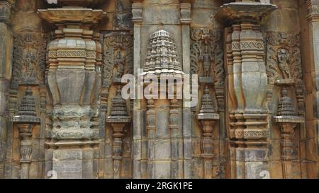 Carvings of Makara and Temple Dome on the Basaveswara Temple, Kuruvatti ...
