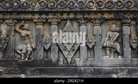 Flower Panel on the Shantinath Basadi, Bandalike, Shimoga, Karnataka ...