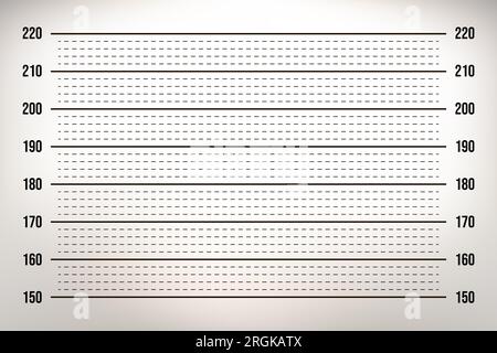 Mugshot template. Police lineup mugshot board with plastic alphabet and ...