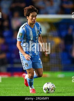 Coventry City's Tatsuhiro Sakamoto in action during the Carabao Cup ...