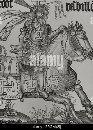 Godfrey of Bouillon (1060-1100). Military leader during the First ...