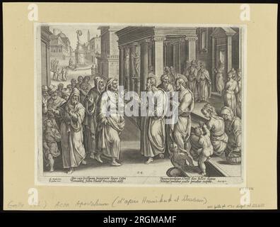 The Blinding of Elymas 1582 by Stradanus Stock Photo - Alamy