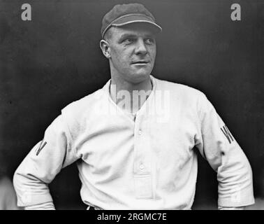 John P. Henry, a catcher for the Washington Senators, is seen in action ...