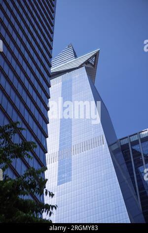 The Edge observation deck in Hudson yards westside of Manhattan NYC ...