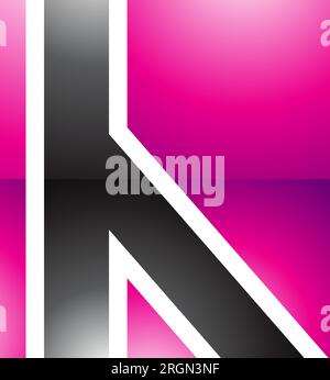 AN Magenta Lines Letter Logo. Creative Line Letters Design Vector ...
