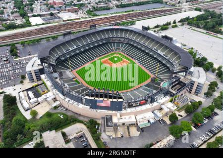 A general overall aerial view of Guaranteed Rate Field, Monday, Aug. 7 ...