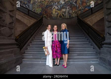 First Lady Jill Biden, Dr. Beatriz Gutiérrez Müller, and Mrs. Sophie ...