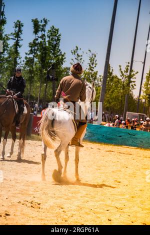 Turkish man and horseman ethnic clothes examples Stock Photo - Alamy
