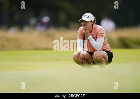 Ally Ewing of the USA on the 10th green during day two of the 2023 AIG ...