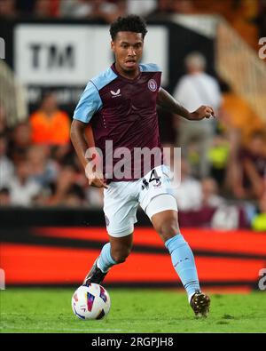 Boubacar Kamara of Aston Villa FC looks on during the UEFA Europa ...