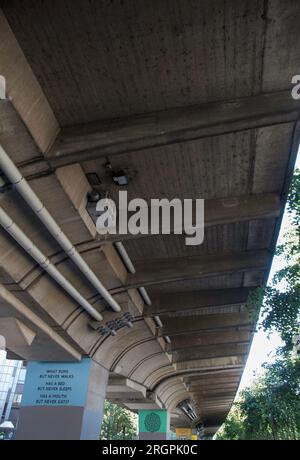 Underneath the Hammersmith Flyover Hammersmith West London, public ...