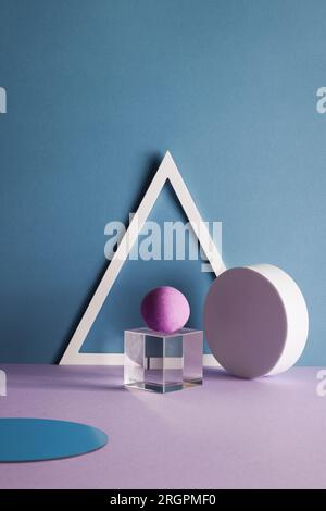 dimensional compositions of geometric shapes concept. circles on the ...