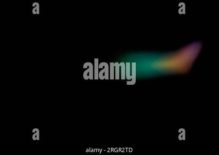 various flare and lighting effects with black background for editing ...