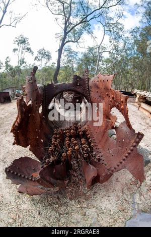 Exploded Boiler, Steam explosion, Herberton, Australia Stock Photo - Alamy
