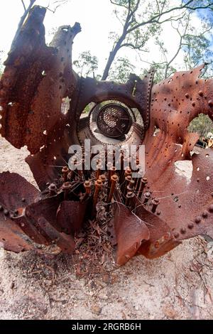 Exploded Boiler, Steam explosion, Herberton, Australia Stock Photo - Alamy