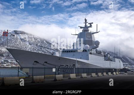 Royal Norwegian Navy Fridtjof-class frigate HNoMS Fridtjof Nansen ...