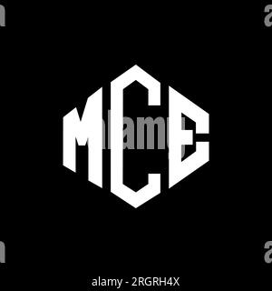 MCE letter logo design with polygon shape. MCE polygon and cube shape ...
