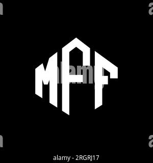 MFF letter logo design with polygon shape. MFF polygon and cube shape ...