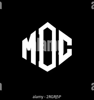 MDC letter logo design with polygon shape. MDC polygon and cube shape ...