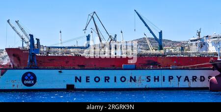 Onex Neorion shipyards, Syros island, Greece, Southern Europe Stock ...