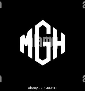 MGH letter logo design with polygon shape. MGH polygon and cube shape ...