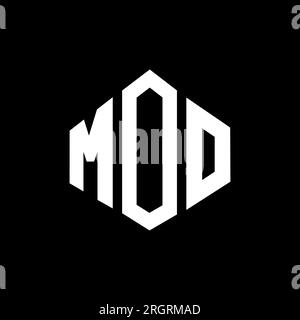 MOO letter logo design with polygon shape. MOO polygon and cube shape ...